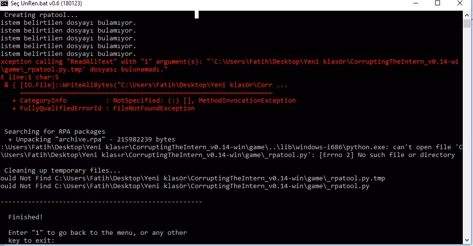 Tool - Ren'Py - UnRen.bat v1.0.11d - RPA Extractor, RPYC Decompiler ...