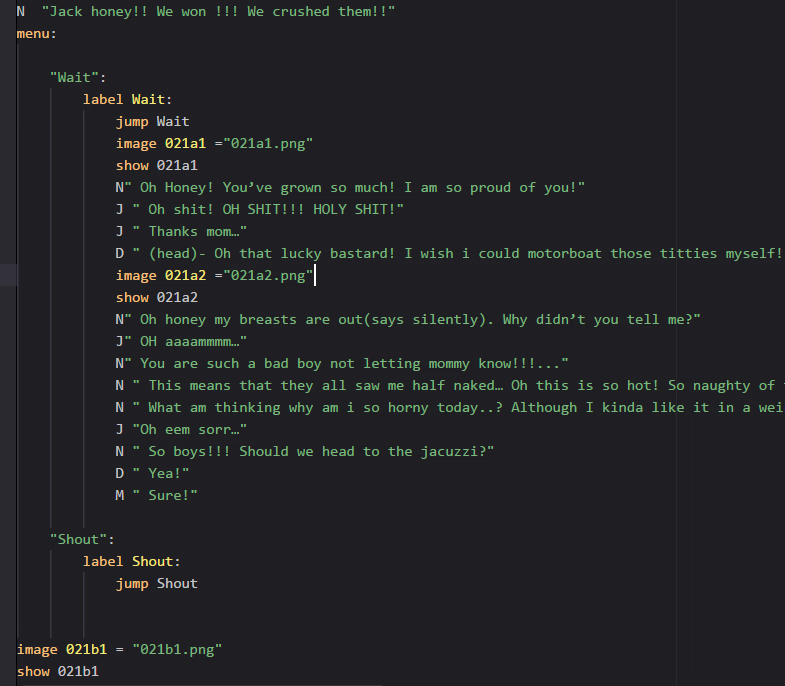 Ren'Py - infinite loop ? | F95zone