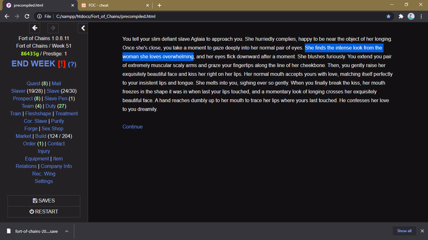 HTML - Fort of Chains [v1.8.4.0] [Darko] | F95zone