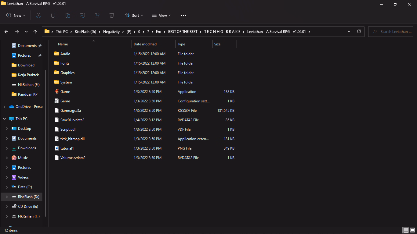 RPGM - Completed - Leviathan ~A Survival RPG~ [TechnoBrake/Kagura Games ...