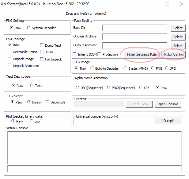 VN - KrkrExtract and GarBro xp3 repackaging | F95zone