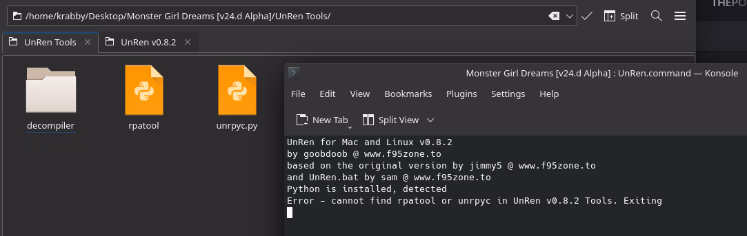 Tool - Ren'Py - UnRen for MacOS and Linux v0.8.2 | F95zone