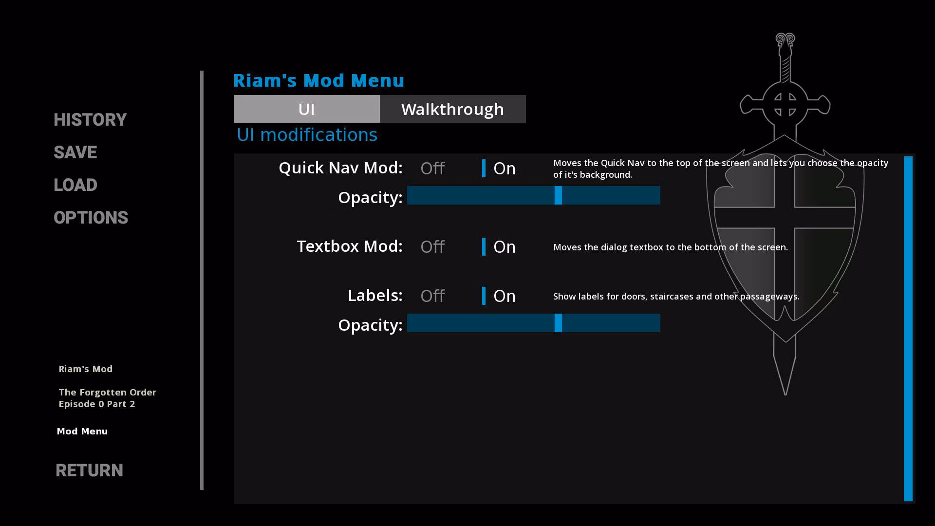 Mod - Ren'Py - Onhold - The Forgotten Order Multi-Mod [v0.2][RiamMar] | F95zone