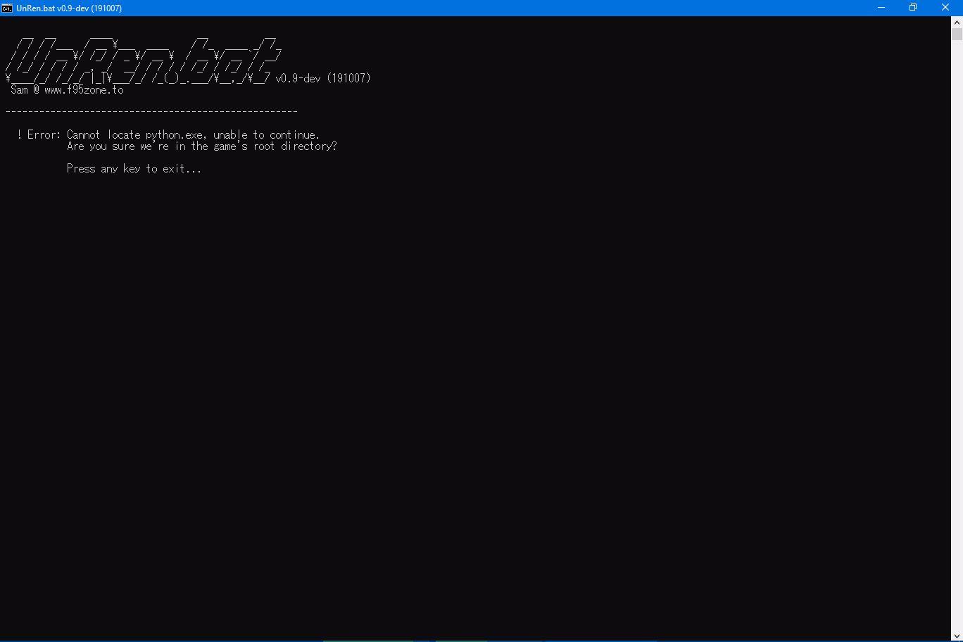 Tool - Ren'Py - UnRen-old, UnRen-forall(v8.8), UnRen-Powershell-forall ...