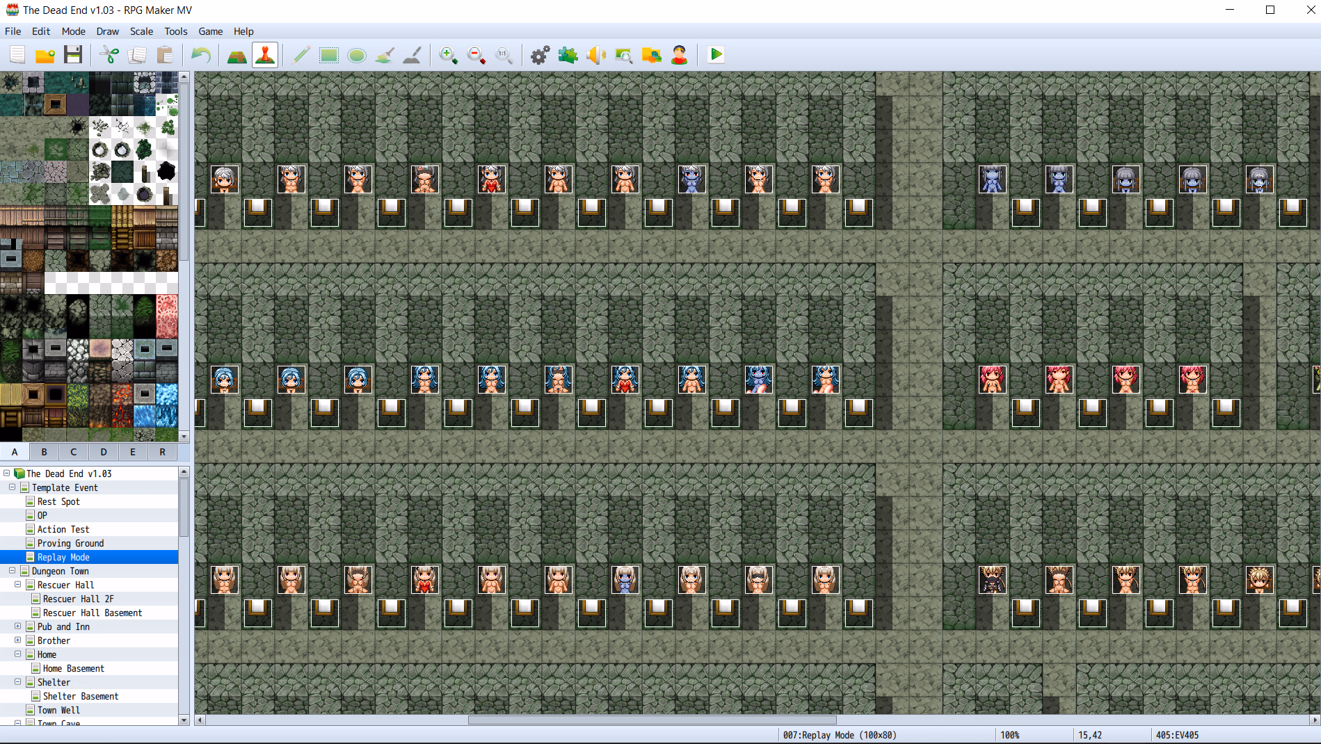 RPGM - Completed - The Dead End~The Maidens and the Cursed Labyrinth ...
