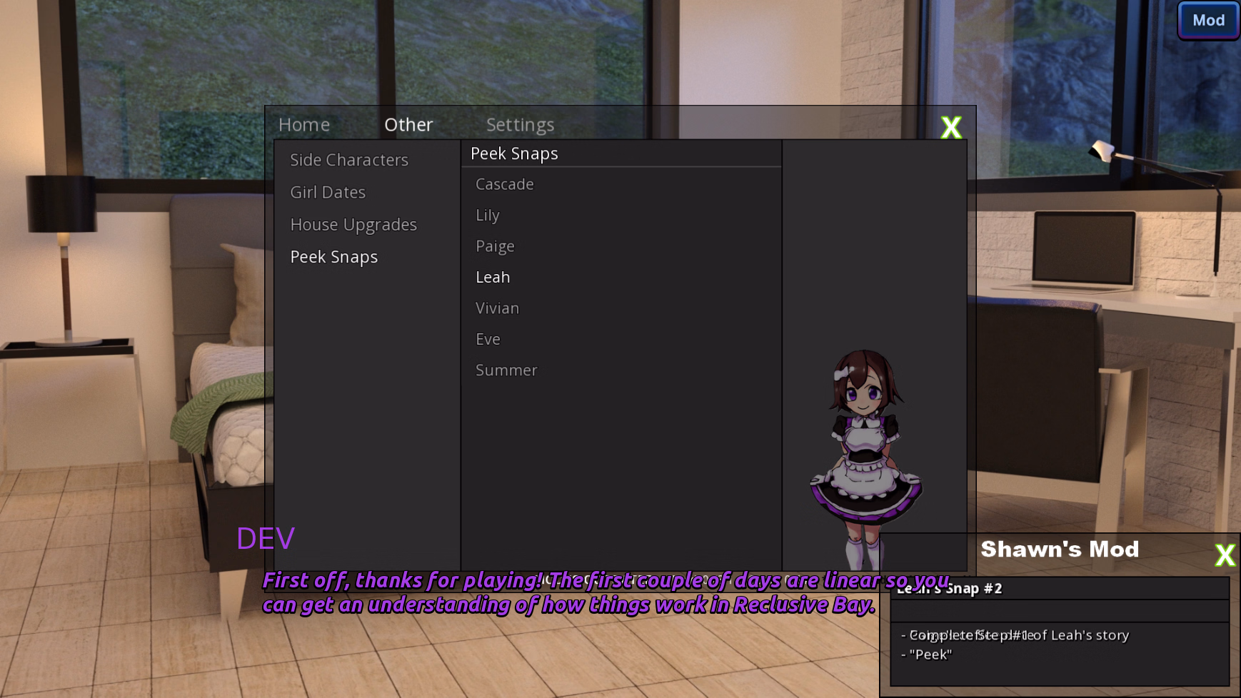 Mod - Ren'Py - Reclusive Bay - Shawn's Walkthrough + Improvements [1.0][Shawnchapp] | F95zone
