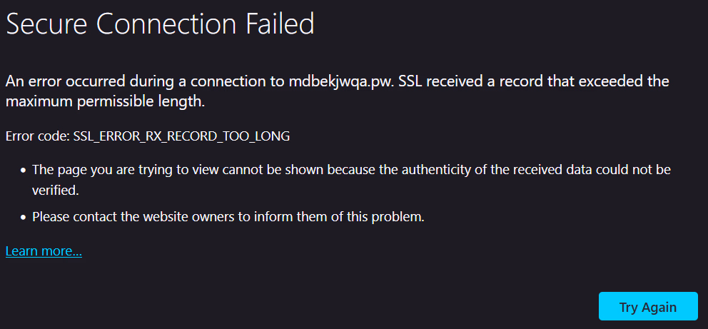 Chrome: ERR_SSL_PROTOCOL_ERROR & FireFox: SSL_ERROR_RX_RECORD_TOO_LONG | F95zone | Adult Games ...